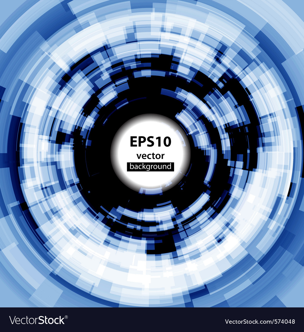 Abstract techno circle background Royalty Free Vector Image