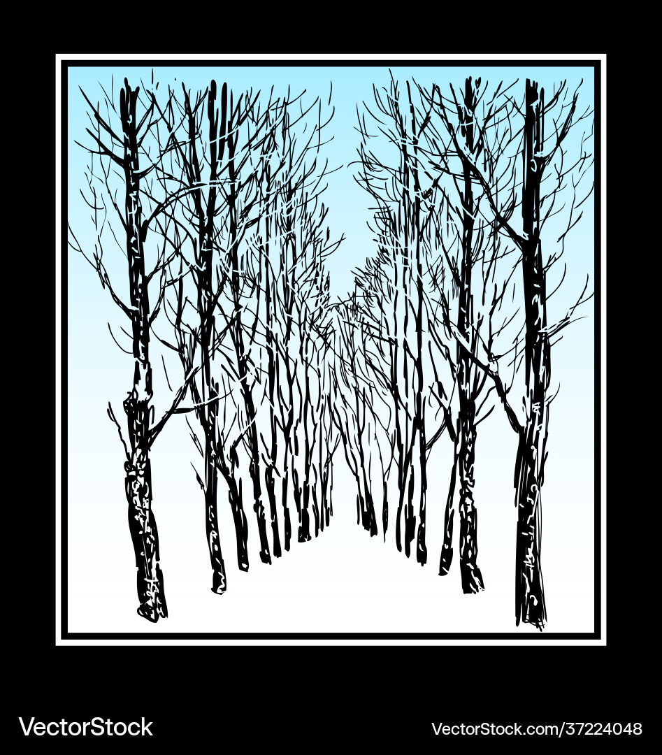 Drawing perspective walkway in alley Royalty Free Vector
