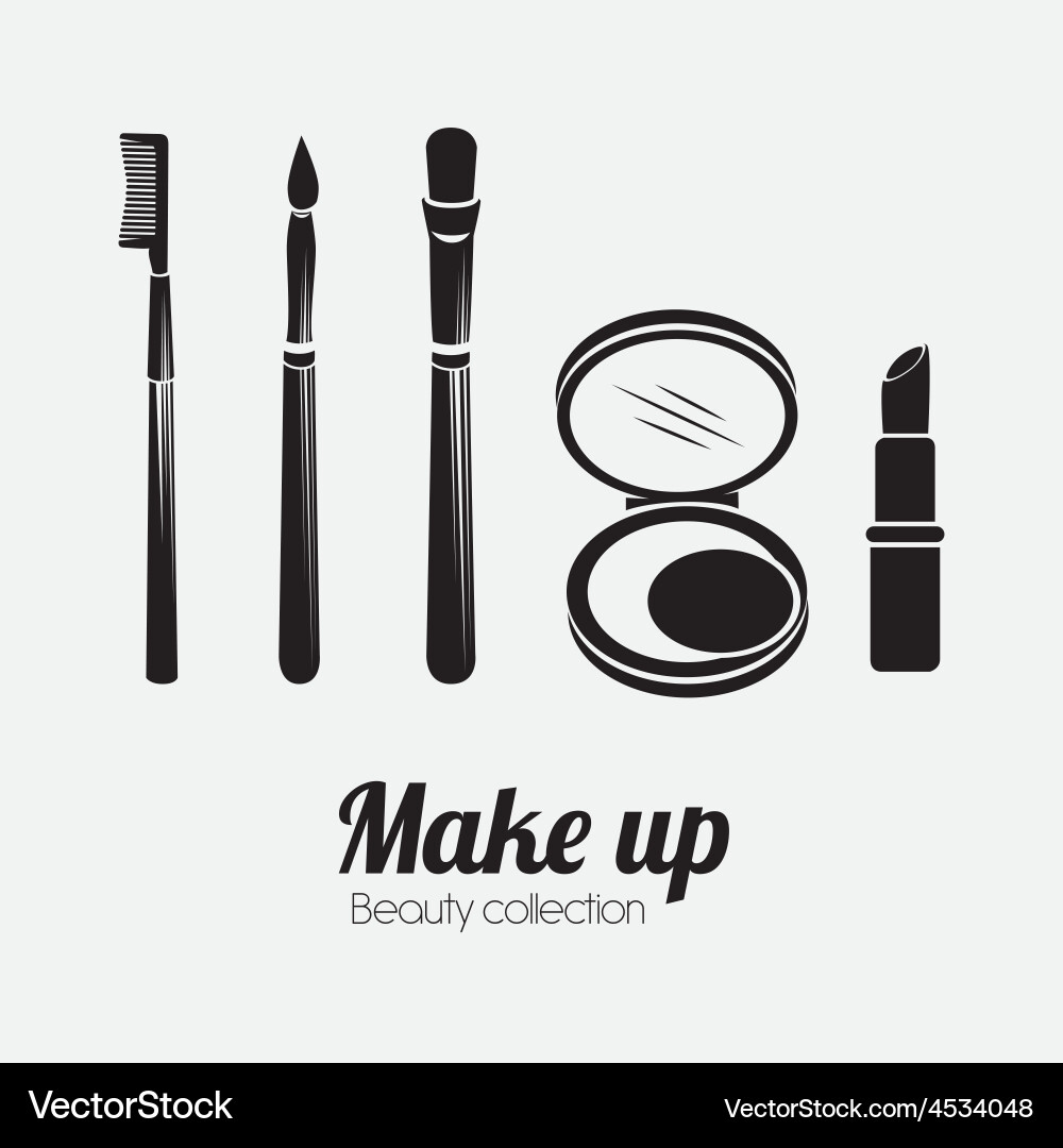 Make up design Royalty Free Vector Image - VectorStock