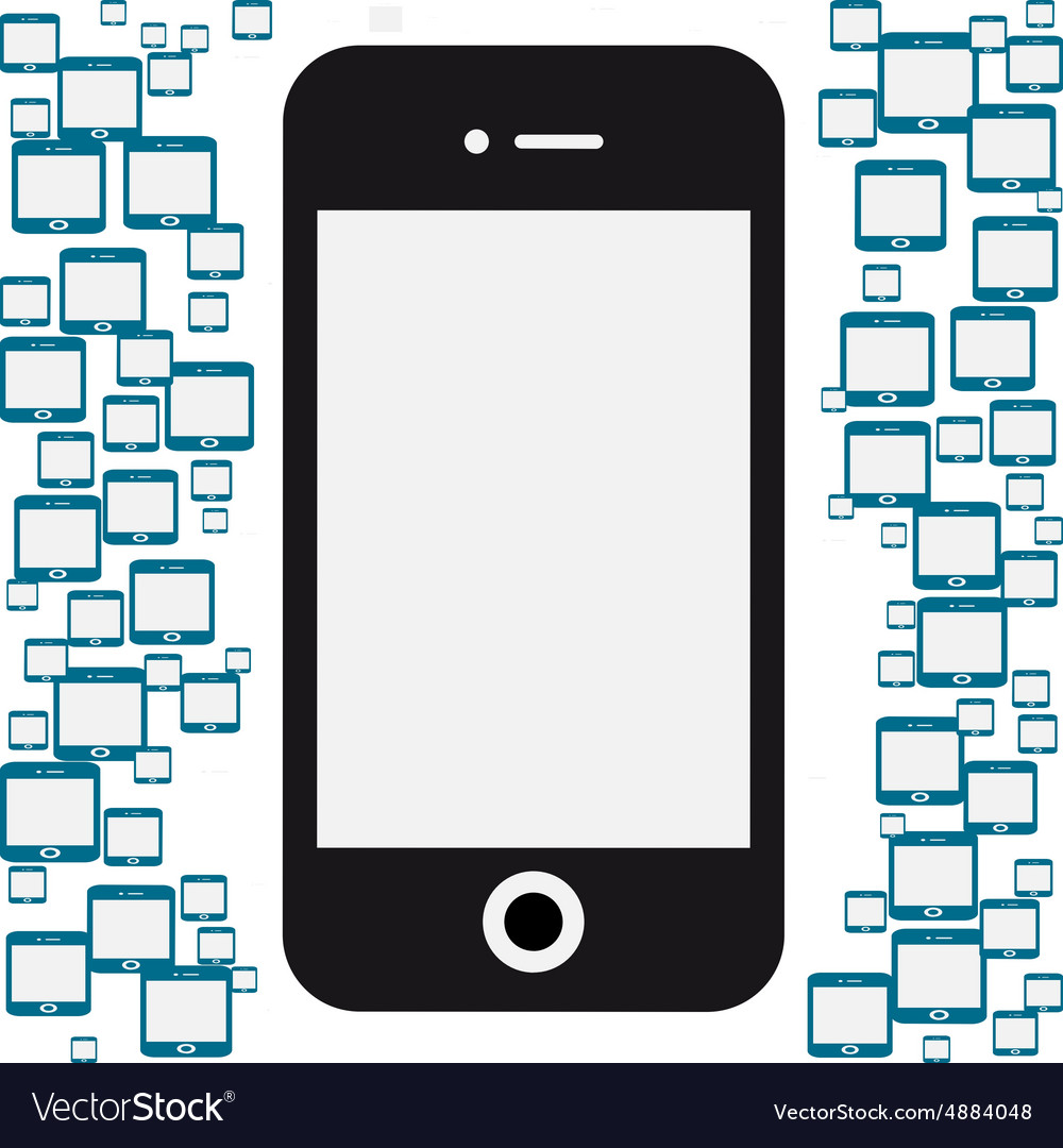 Mobile background Royalty Free Vector Image - VectorStock