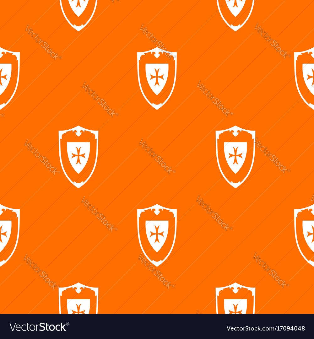Shield pattern seamless Royalty Free Vector Image