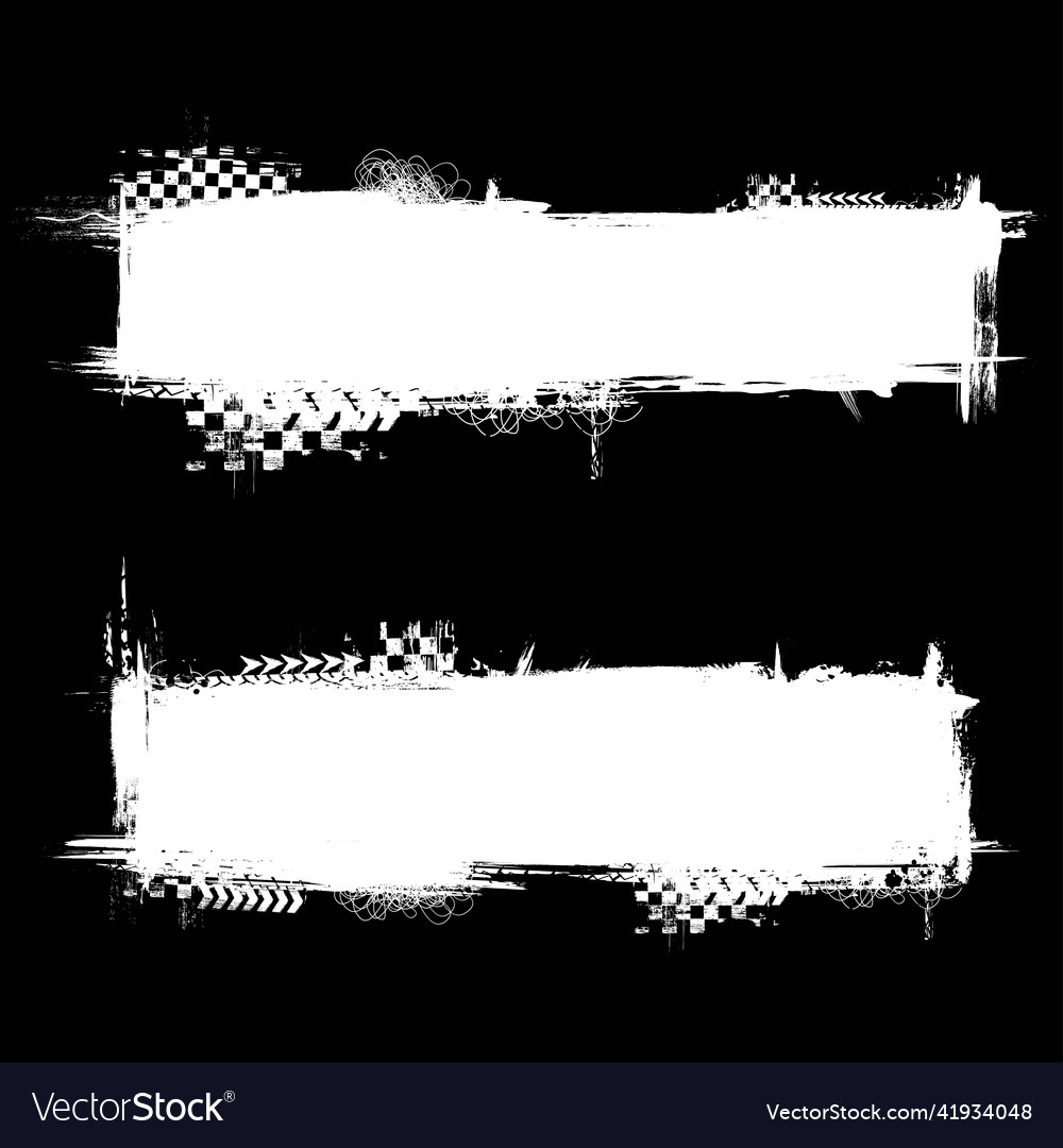 White grunge rectangle frames Royalty Free Vector Image