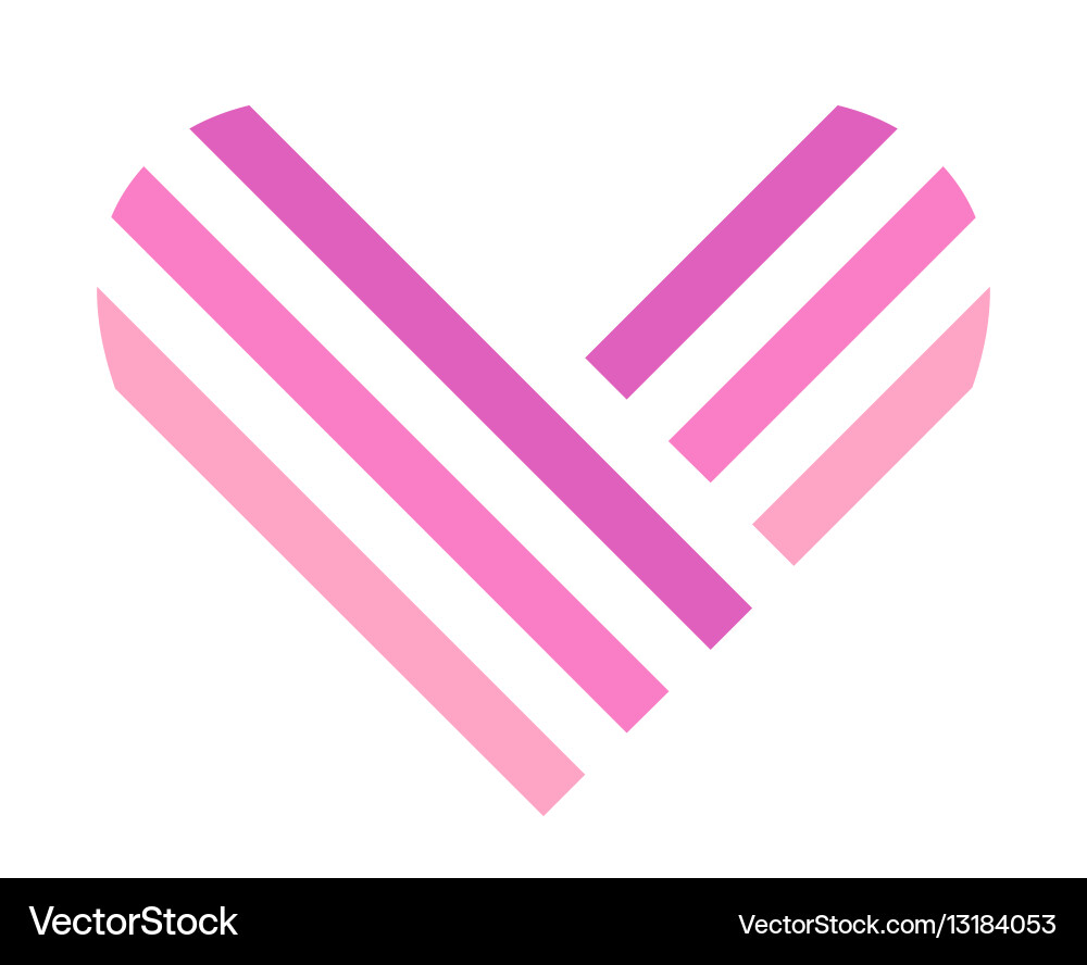 Heart symbol isolated on white background Vector Image