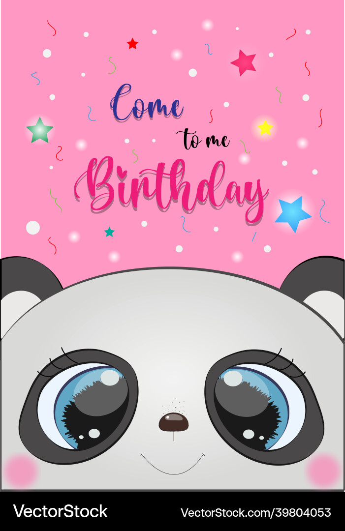 Invitation to the birthday Royalty Free Vector Image