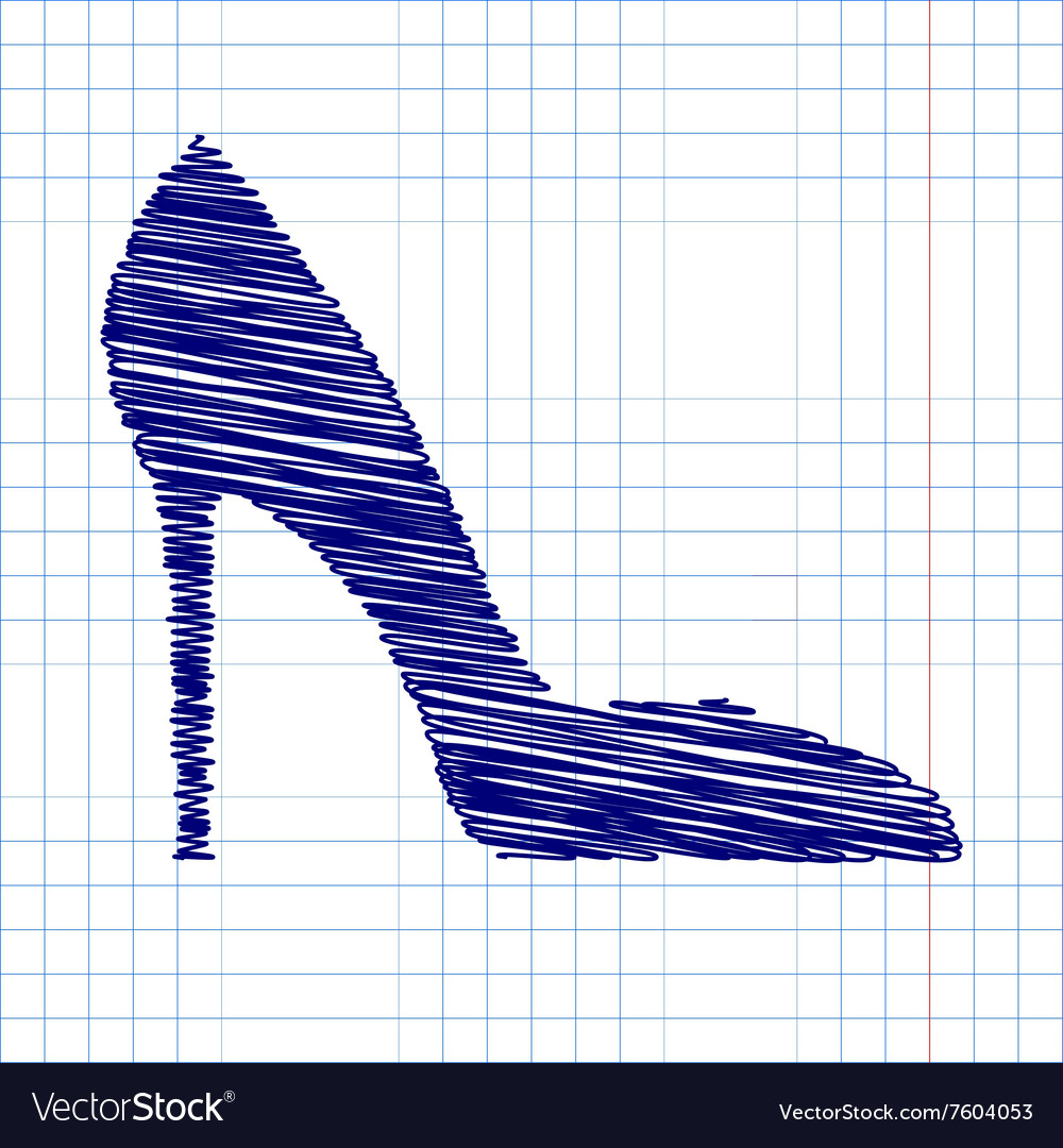 Scribble icon with pen effect Royalty Free Vector Image