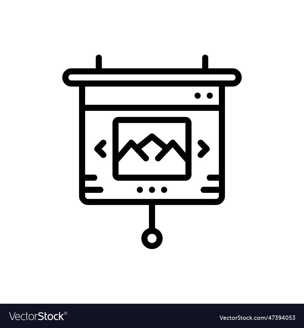 Slideshow Royalty Free Vector Image - VectorStock