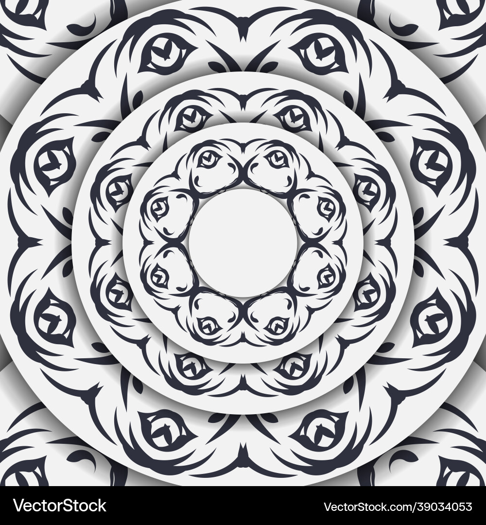 Stylish ready-to-print white postcard design Vector Image