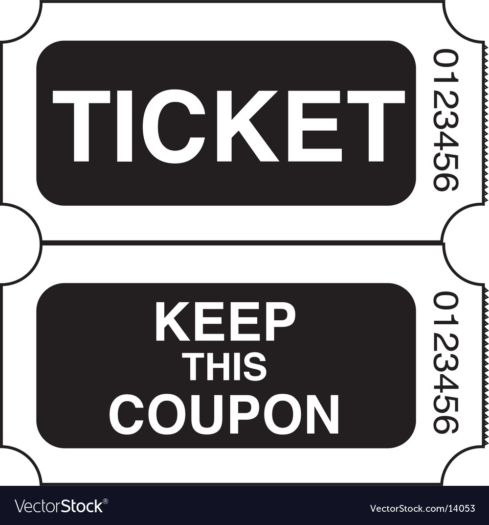 Ticket Stub Royalty Free Vector Image VectorStock