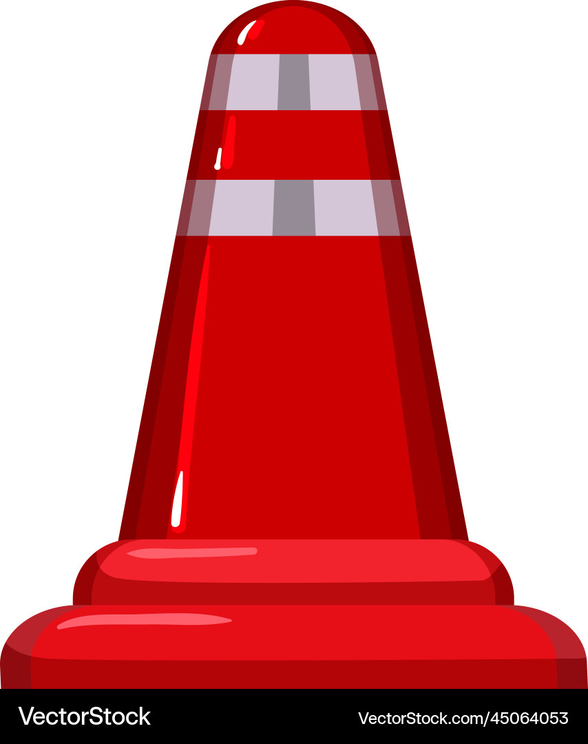 Traffic road barrier cartoon Royalty Free Vector Image
