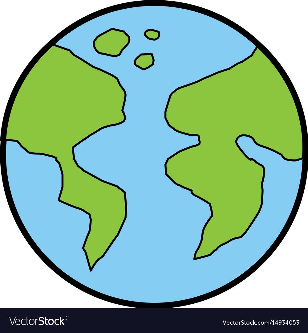 World planet earth icon Royalty Free Vector Image