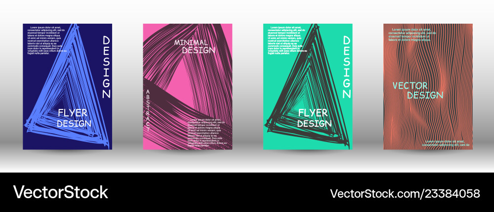 A set of modern covers Royalty Free Vector Image