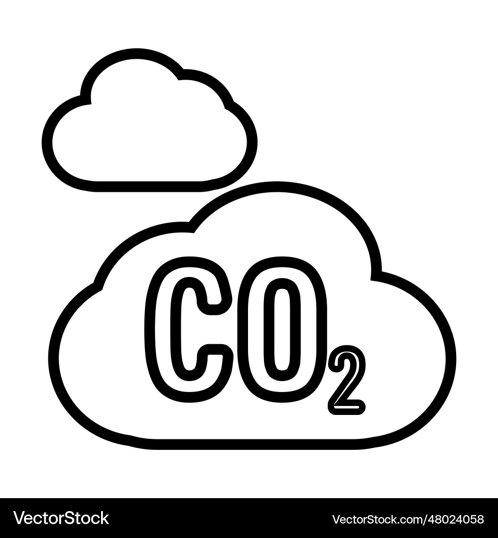 Co2 cloudsvg Royalty Free Vector Image - VectorStock