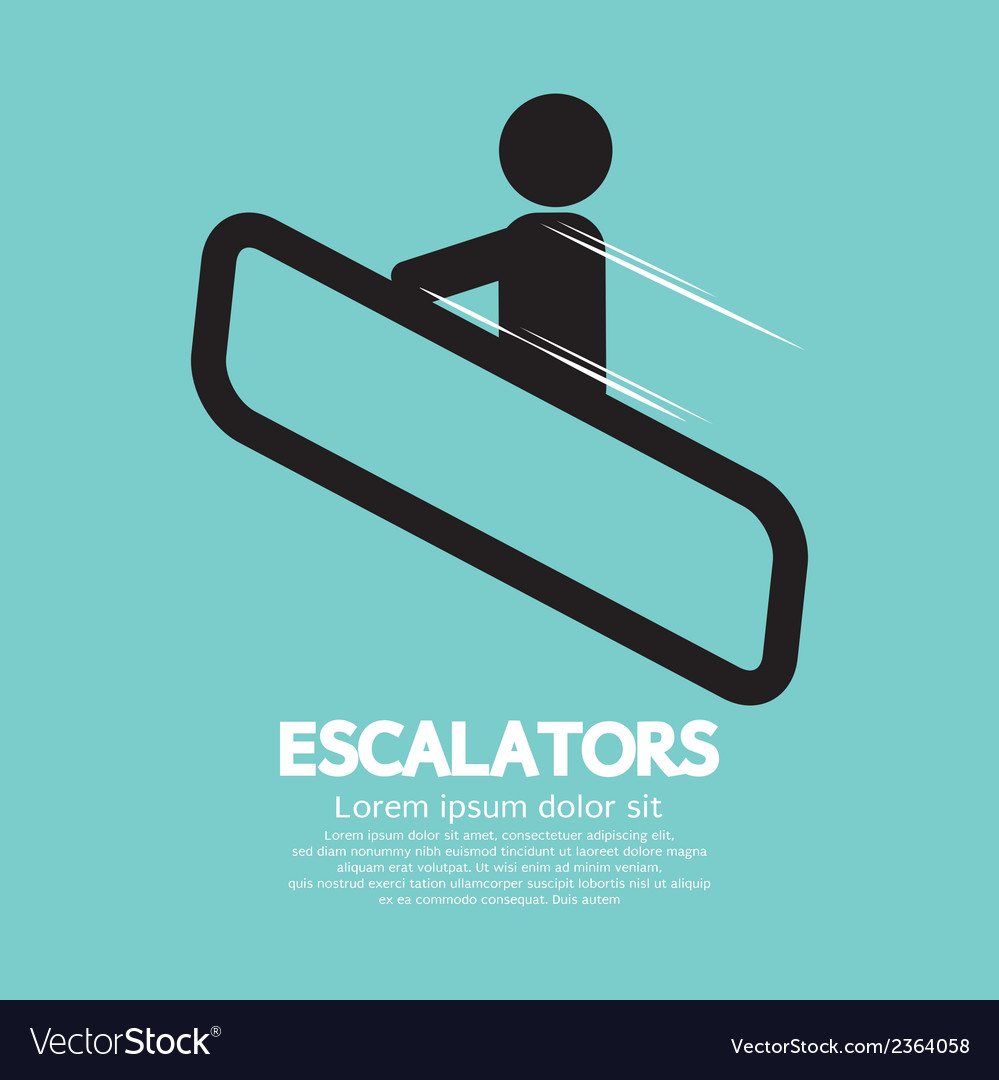 Escalators Royalty Free Vector Image - VectorStock