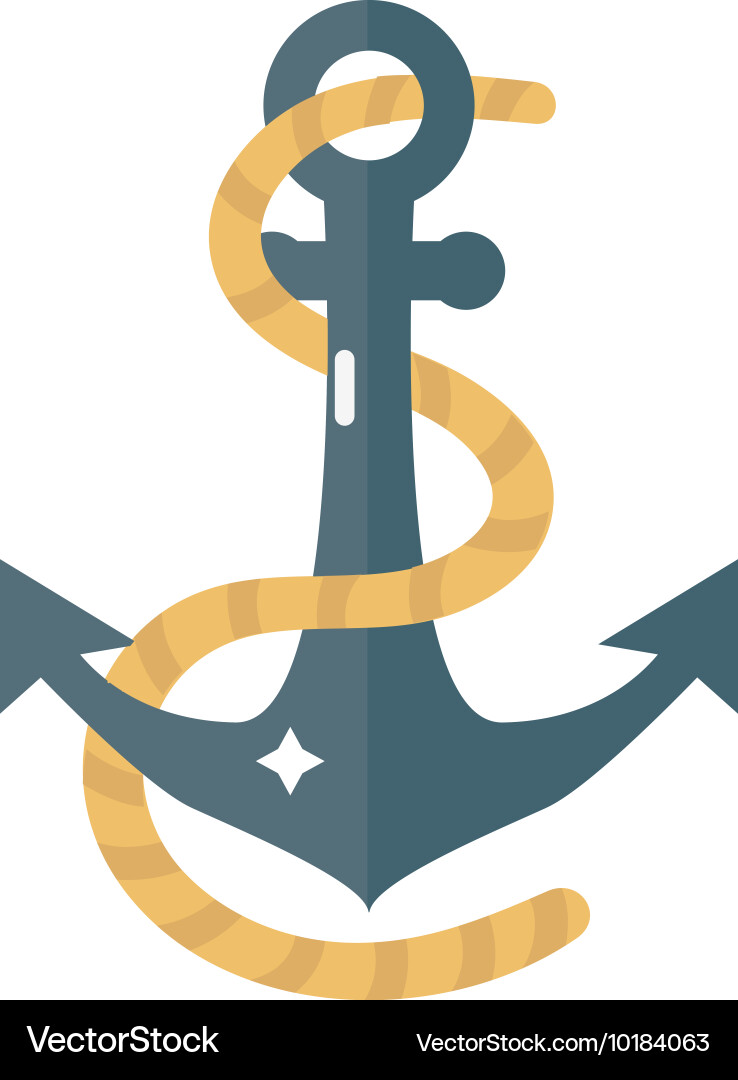 Anchor symbol icon Royalty Free Vector Image - VectorStock