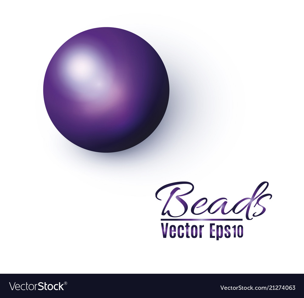 Beautiful multi-colored beads string Royalty Free Vector