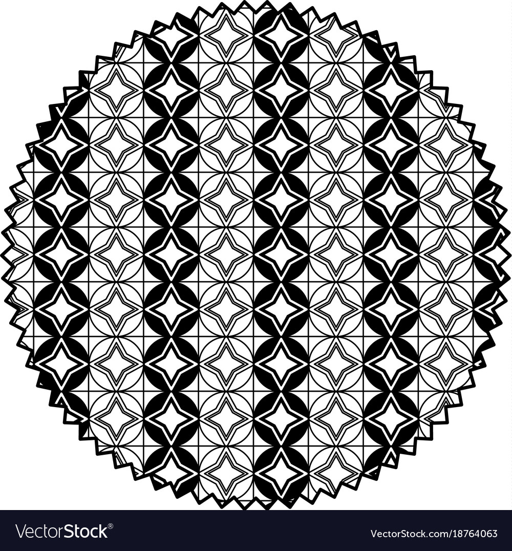 Isolated pattern circle design Royalty Free Vector Image