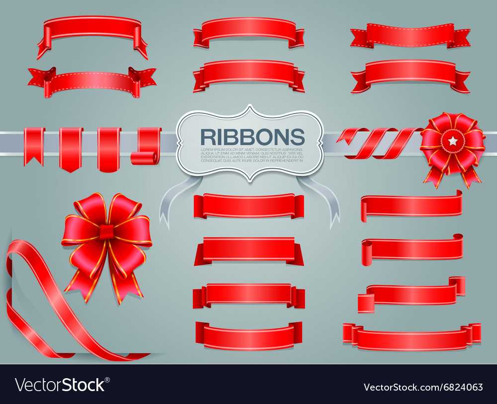 Ribbons Royalty Free Vector Image - VectorStock