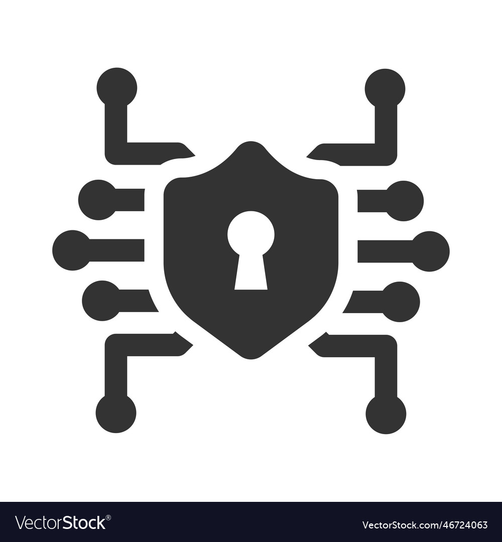 Security network icon Royalty Free Vector Image