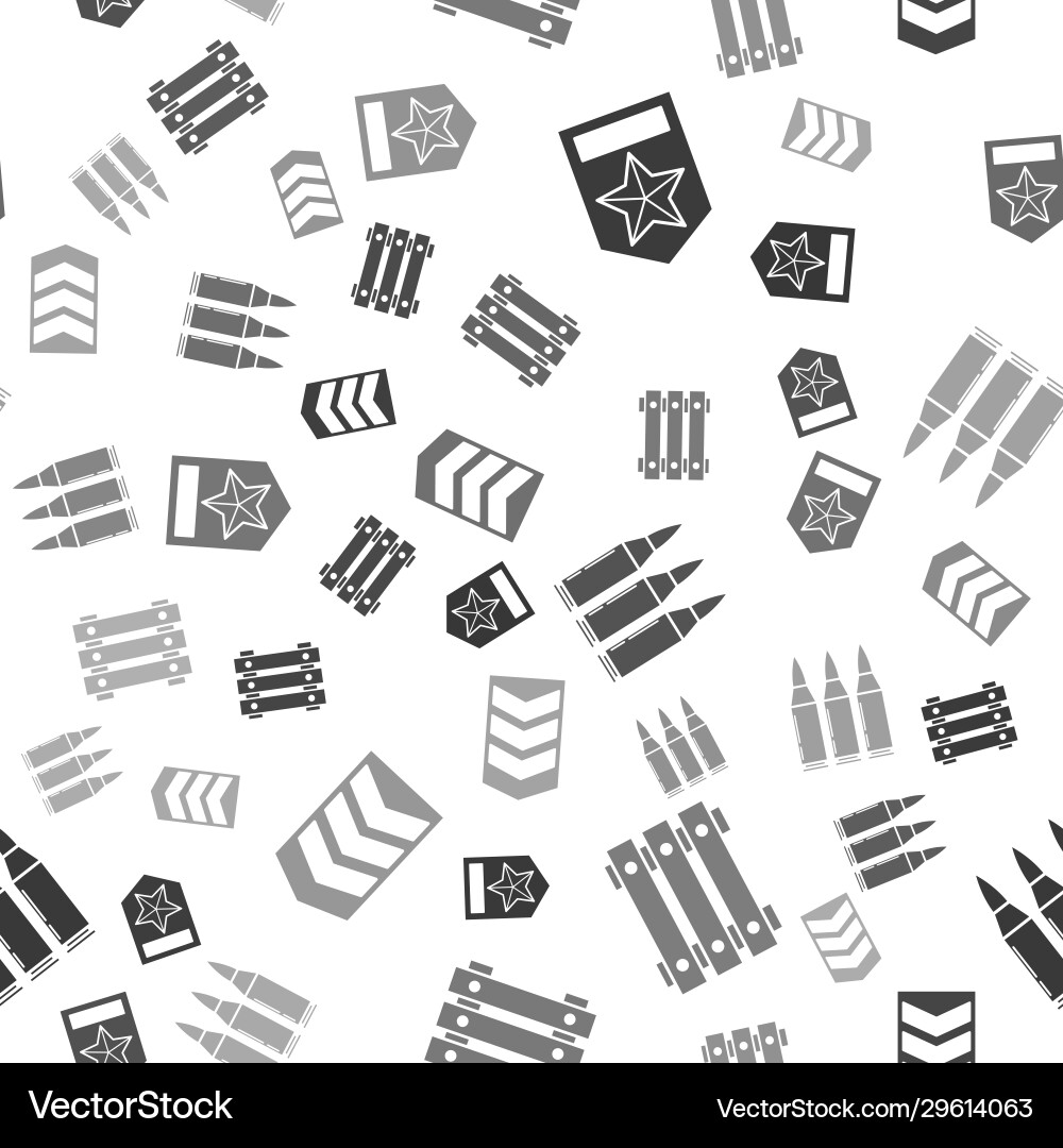 Set chevron military ammunition box bullet Vector Image