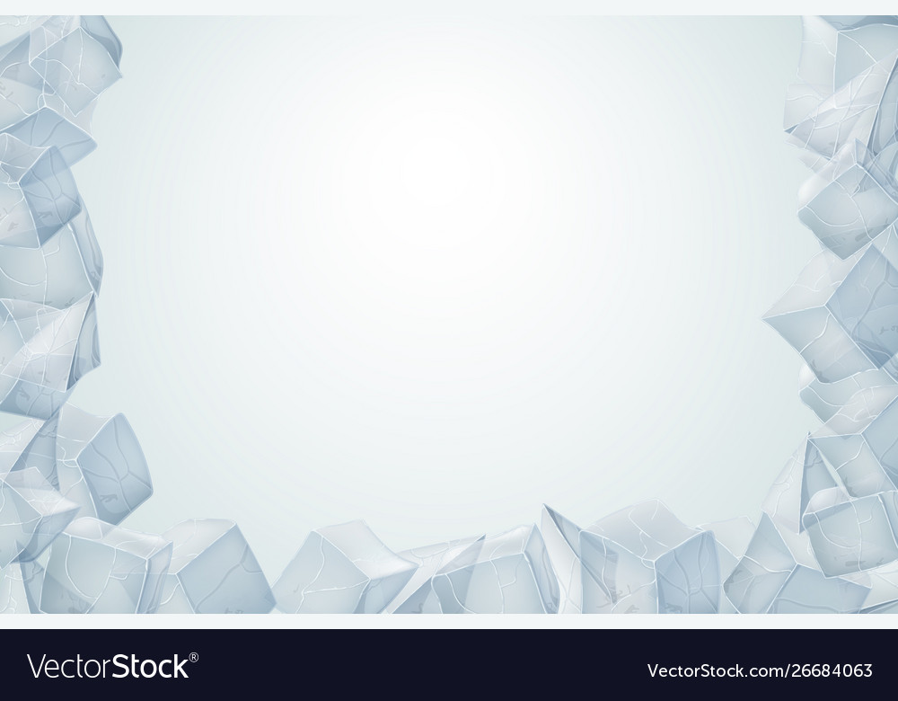 Translucent icy frame Royalty Free Vector Image