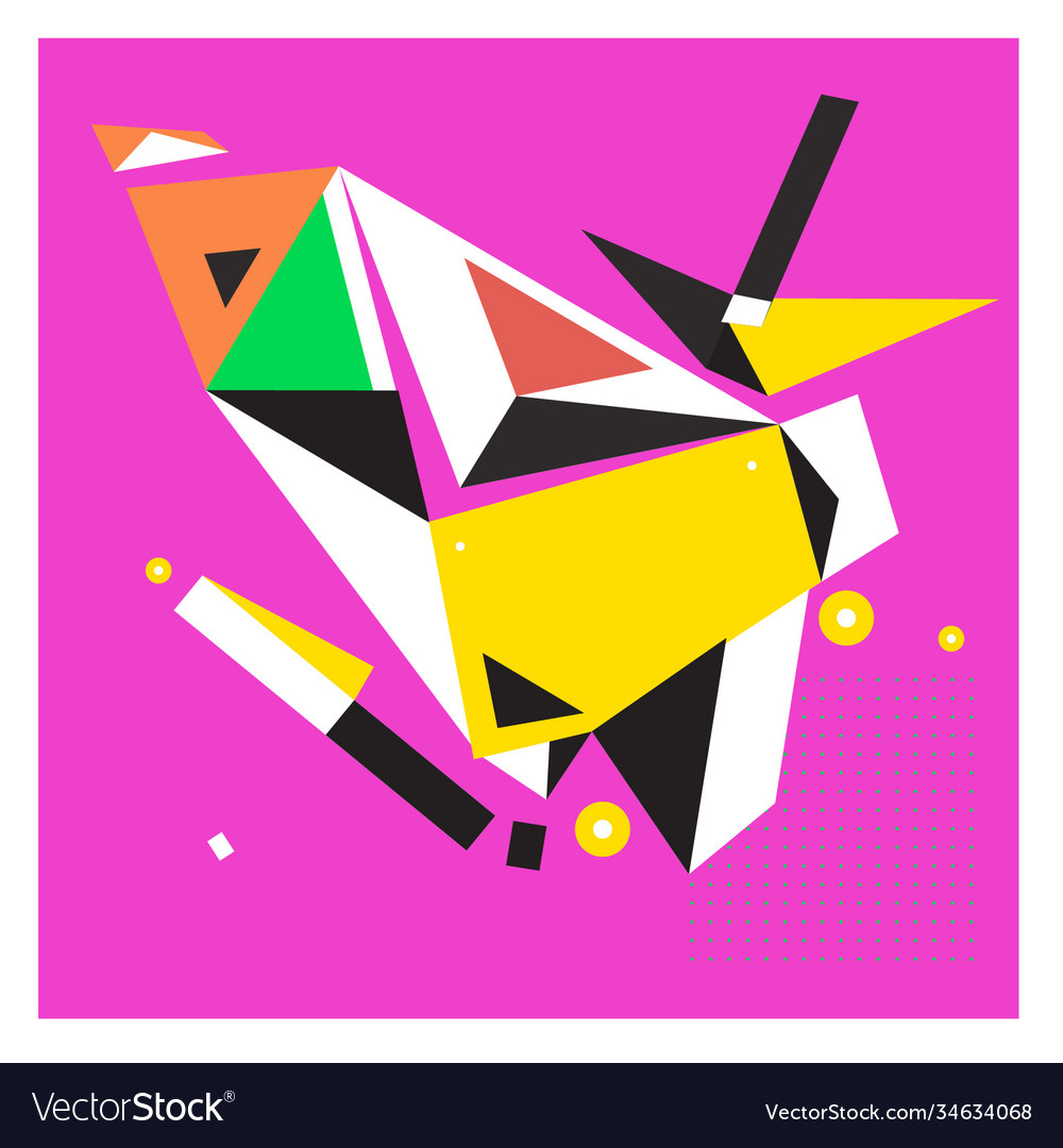 Abstract modern triangles background pattern Vector Image