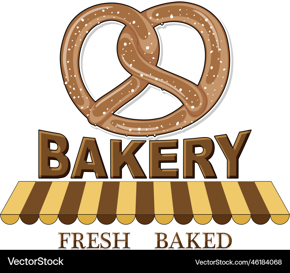 Bakery fresh and delicious text for banner or Vector Image