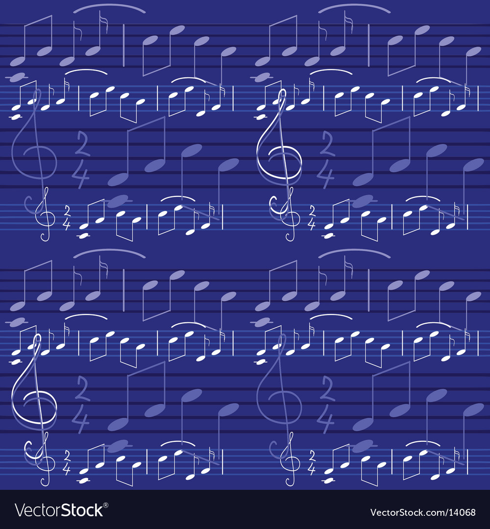 Music notes pattern Royalty Free Vector Image - VectorStock