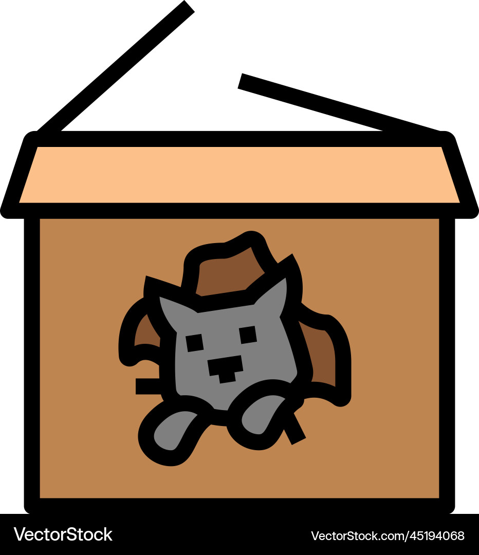 Through preposition english color icon Royalty Free Vector