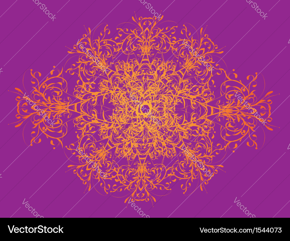 Abstract colorful floral ornament Royalty Free Vector Image