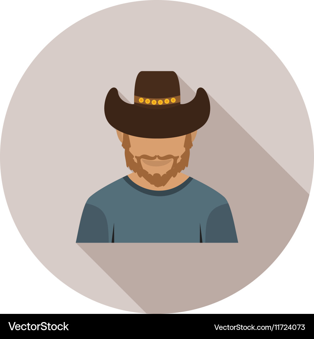 Cowboy wild man icon image can also be used Vector Image