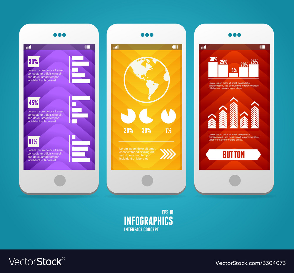 Elements of ui user interface Royalty Free Vector Image