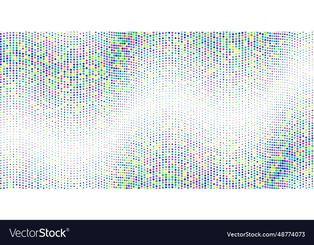 Halftone waves seamless pattern abstract Vector Image