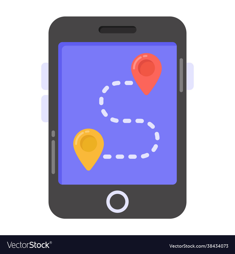 Mobile navigation Royalty Free Vector Image - VectorStock