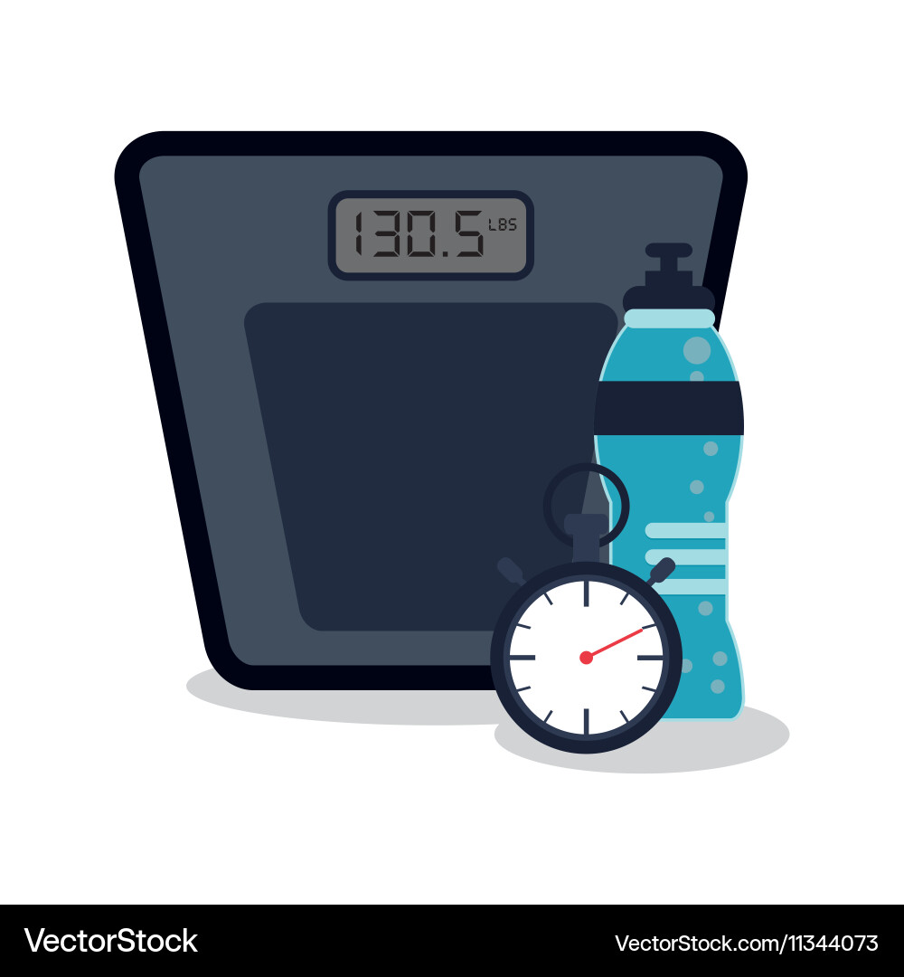 Scale and healthy lifestyle design Royalty Free Vector Image