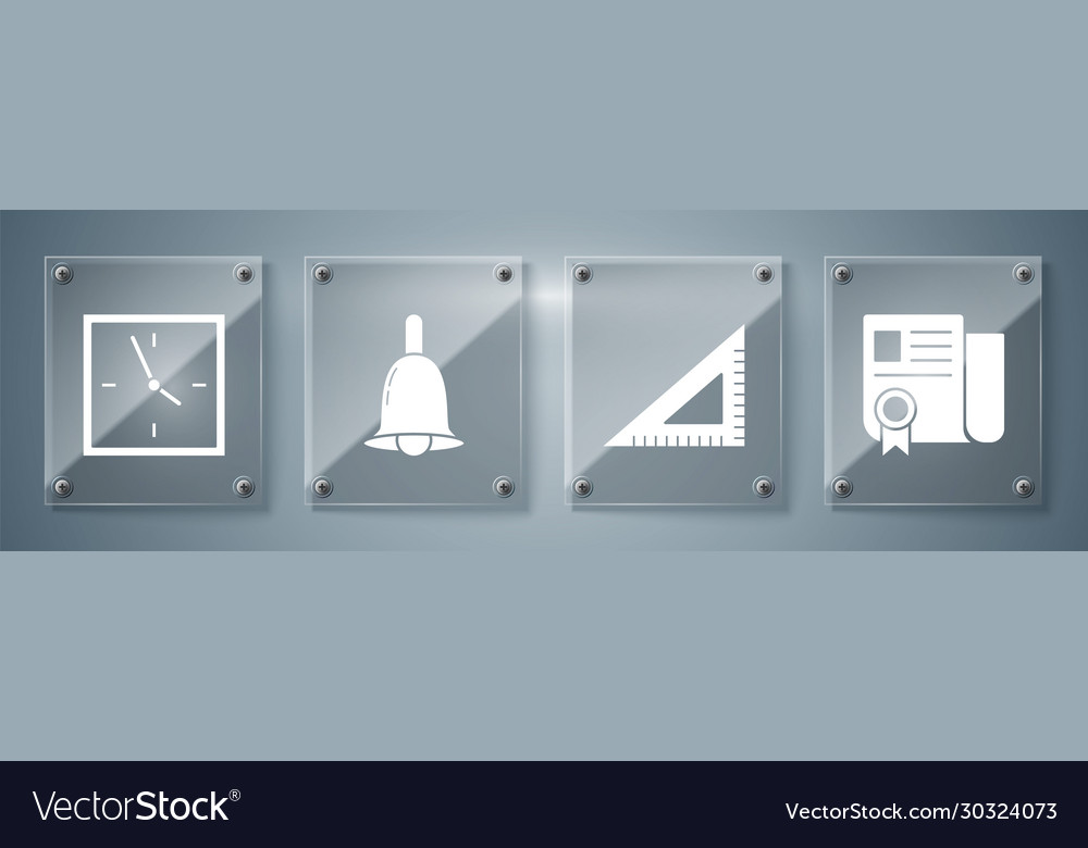 Set certificate template triangular ruler Vector Image Set certificate template triangular ruler Vector Image
