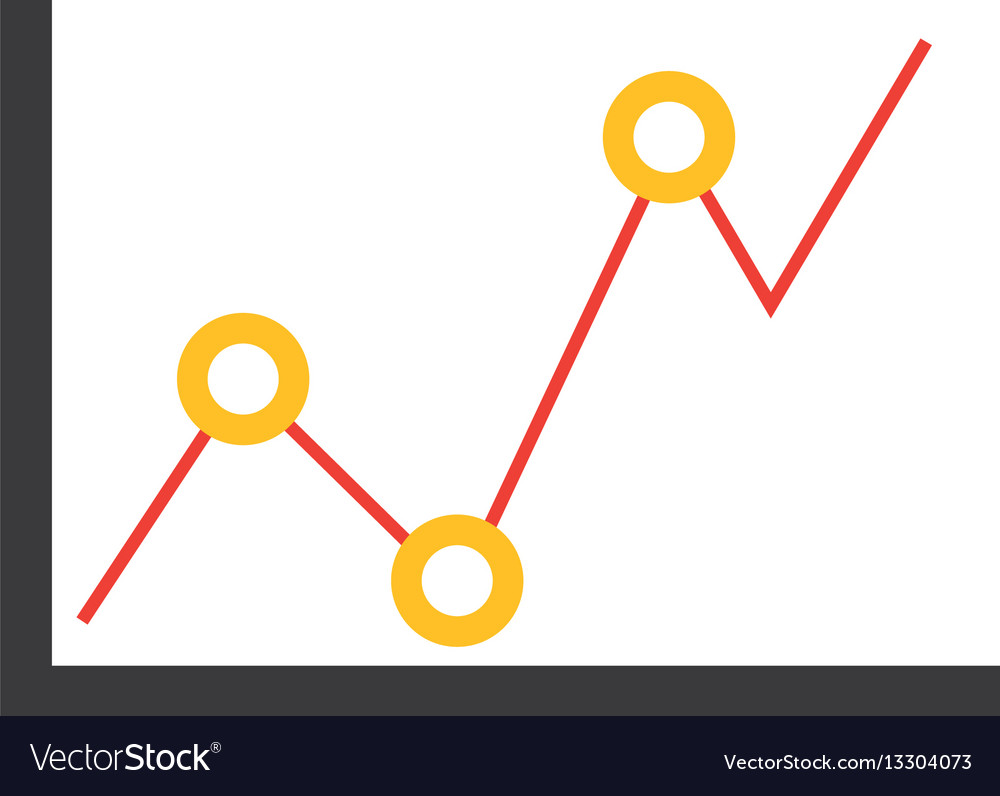 Statistic graph report Royalty Free Vector Image