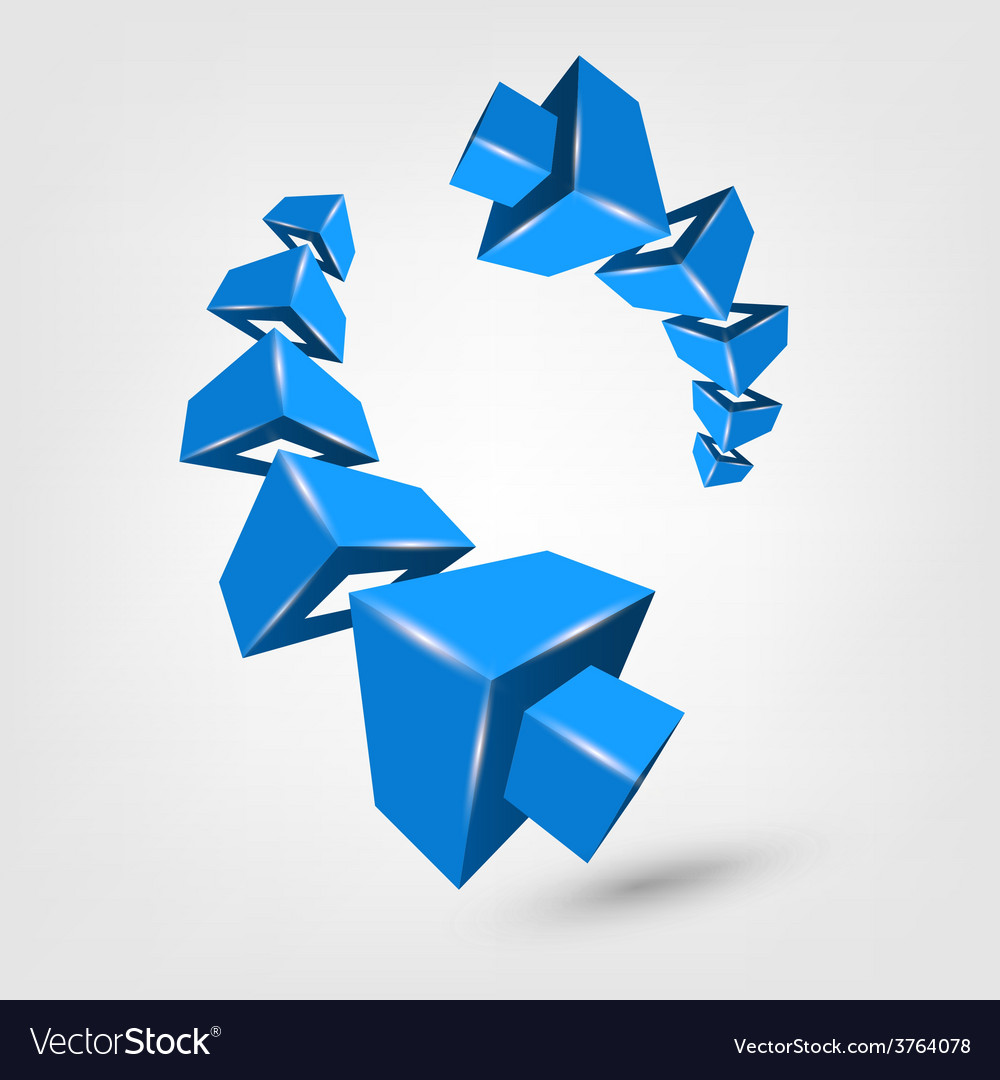 Abstract shape design Royalty Free Vector Image