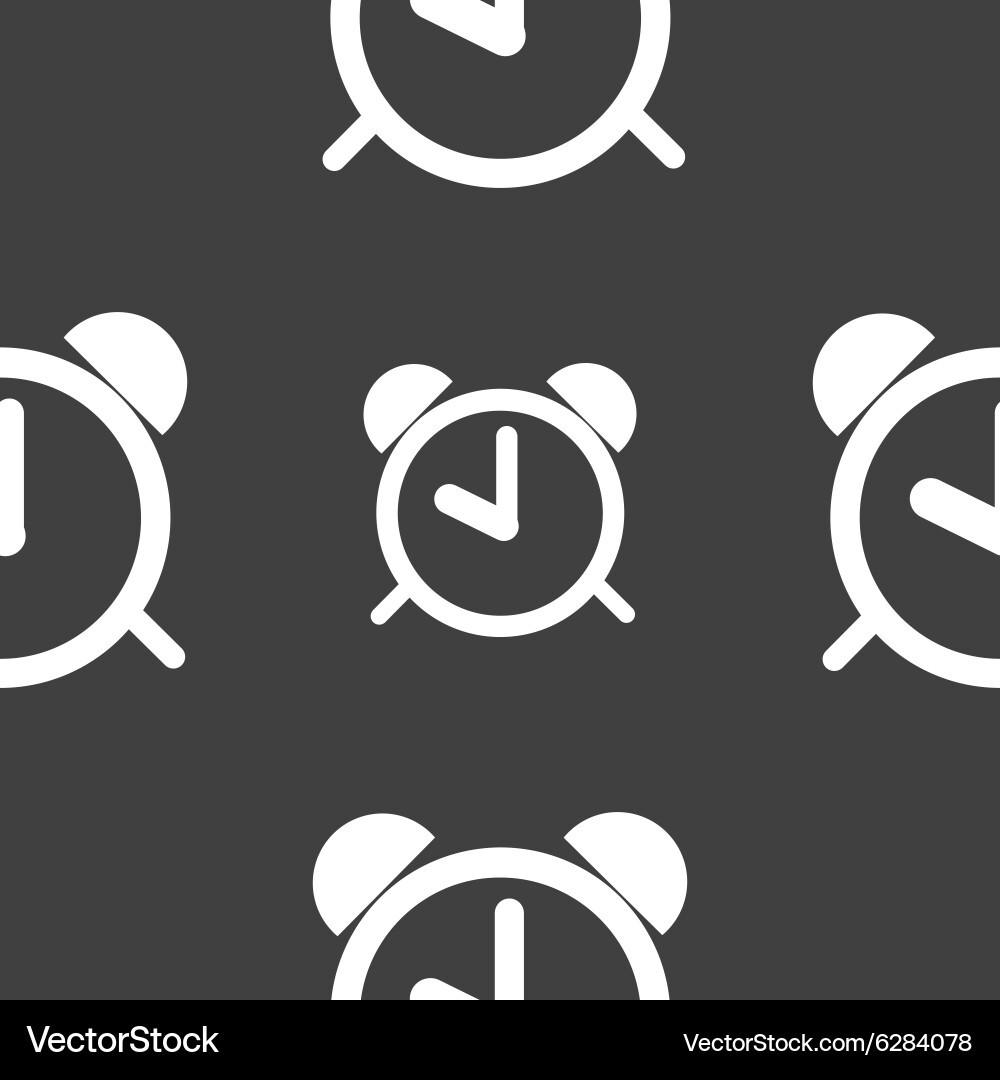 Alarm clock sign icon wake up symbol Royalty Free Vector