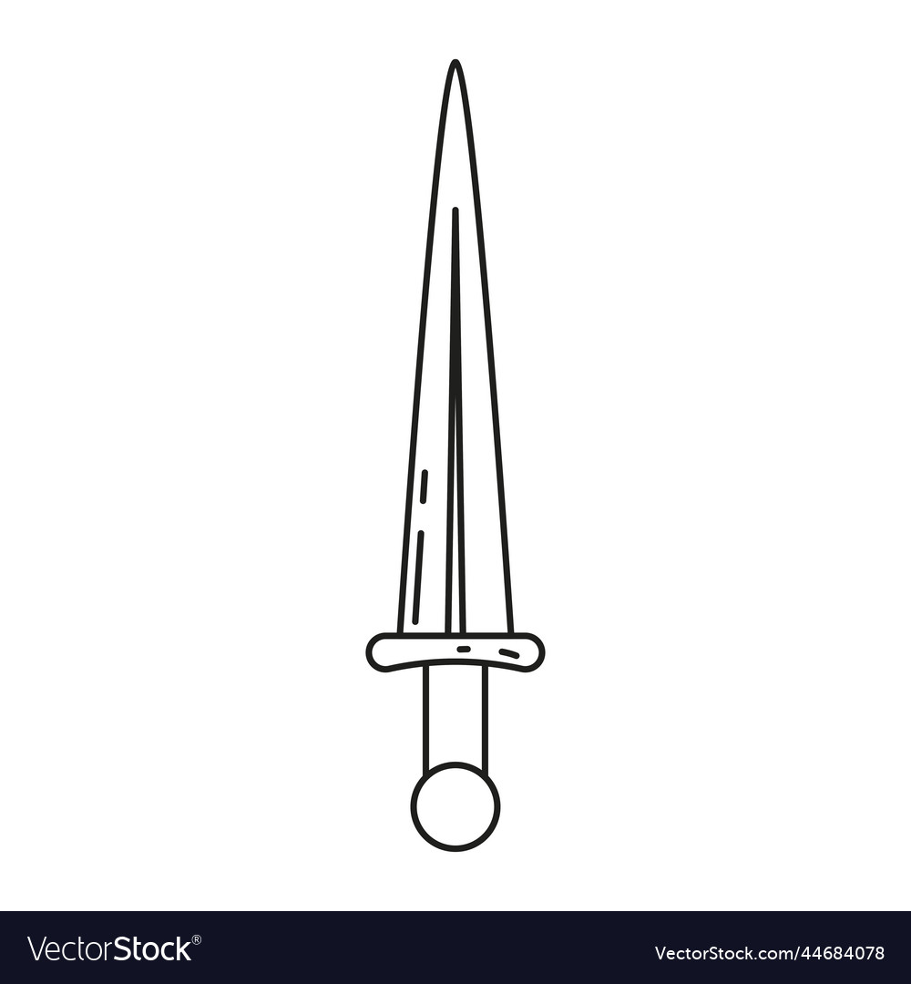 Isolated dagger weapon medieval weapon icon Vector Image Isolated dagger weapon medieval weapon icon Vector Image