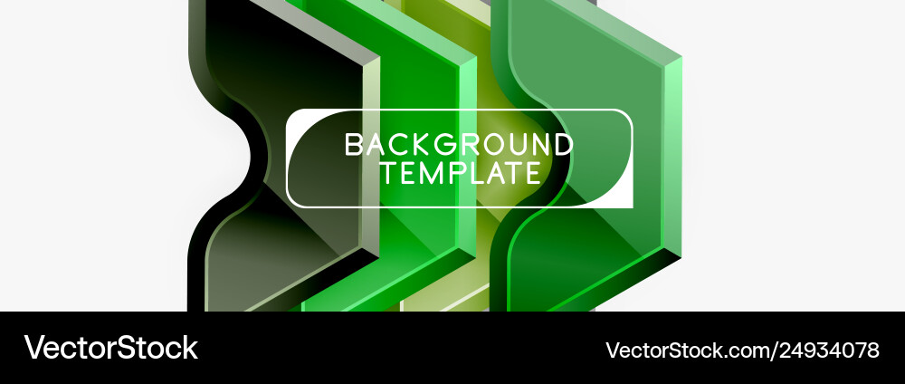 Techno geometric shapes abstract banner design Vector Image