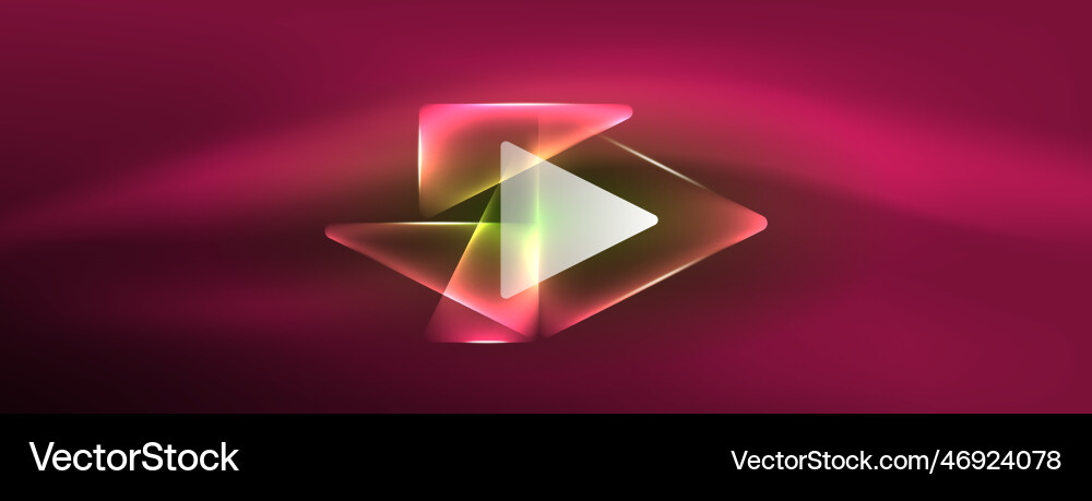 Vibrant geometric neon shiny line background Vector Image