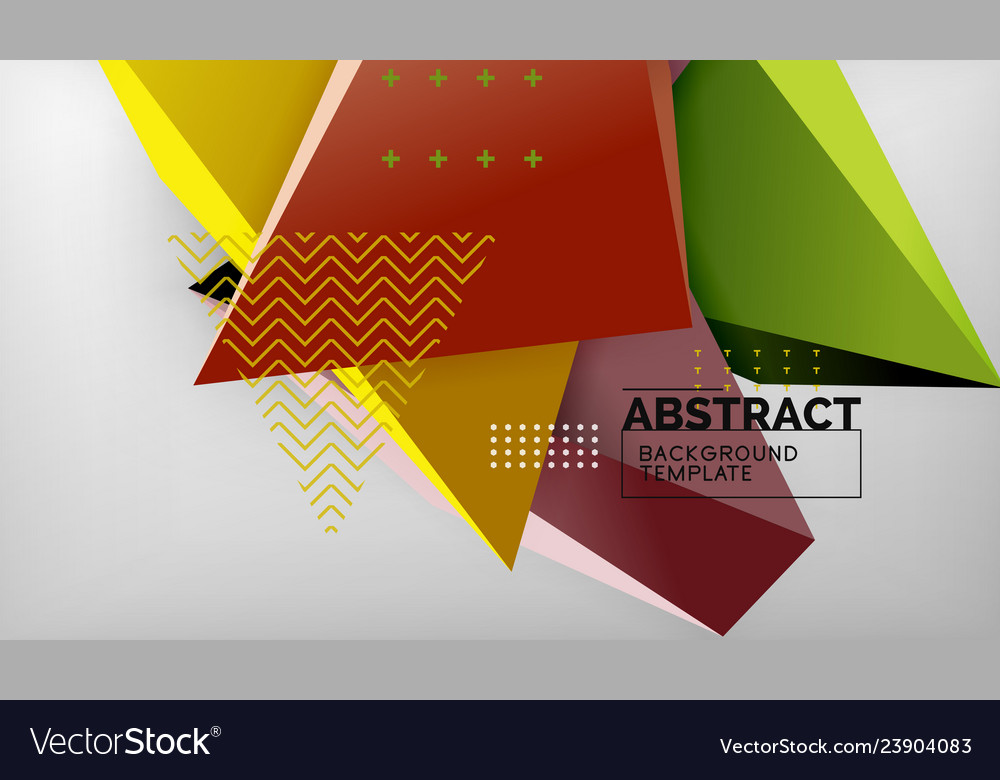 3d geometric triangular shapes abstract background