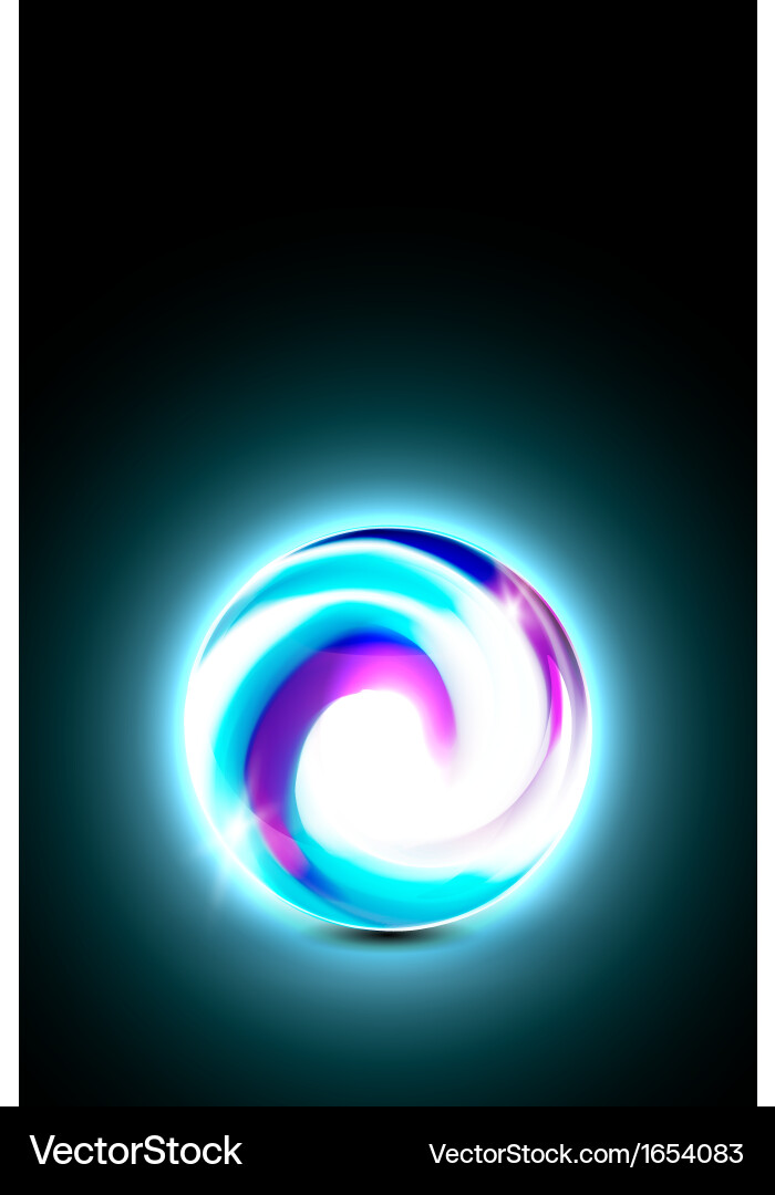 Abstract glowing ball for your design Royalty Free Vector