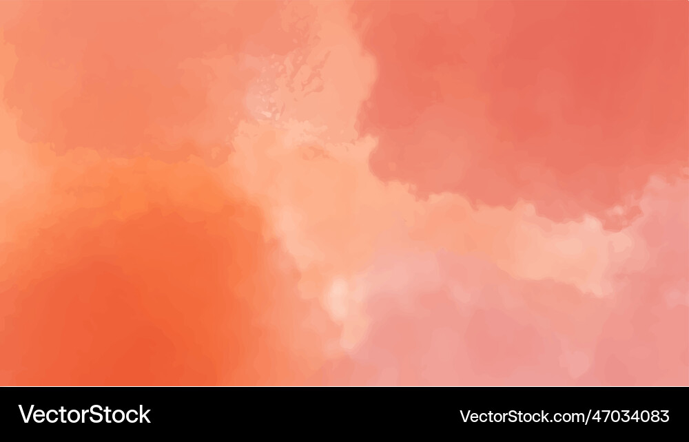 Abstract orange watercolor background for your Vector Image