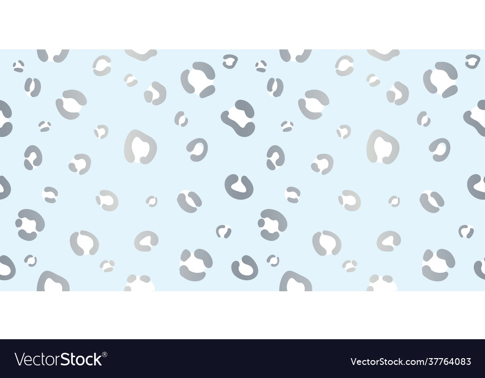Cheetah seamless pattern background silver Vector Image