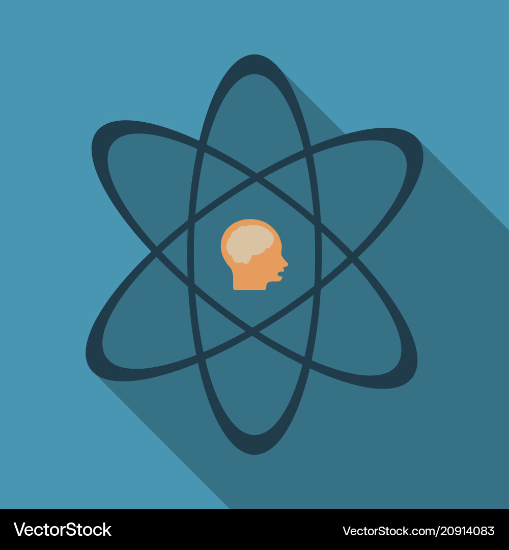 Human head and icon science concept of Royalty Free Vector