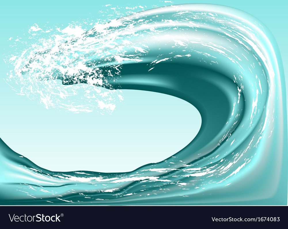 Sea wave Royalty Free Vector Image - VectorStock