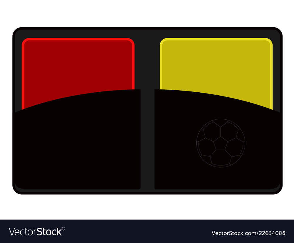 Red and yellow cards Royalty Free Vector Image
