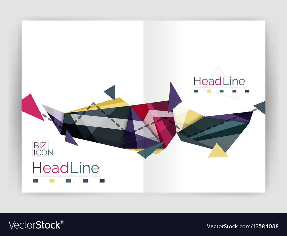 Triangle abstract background Royalty Free Vector Image