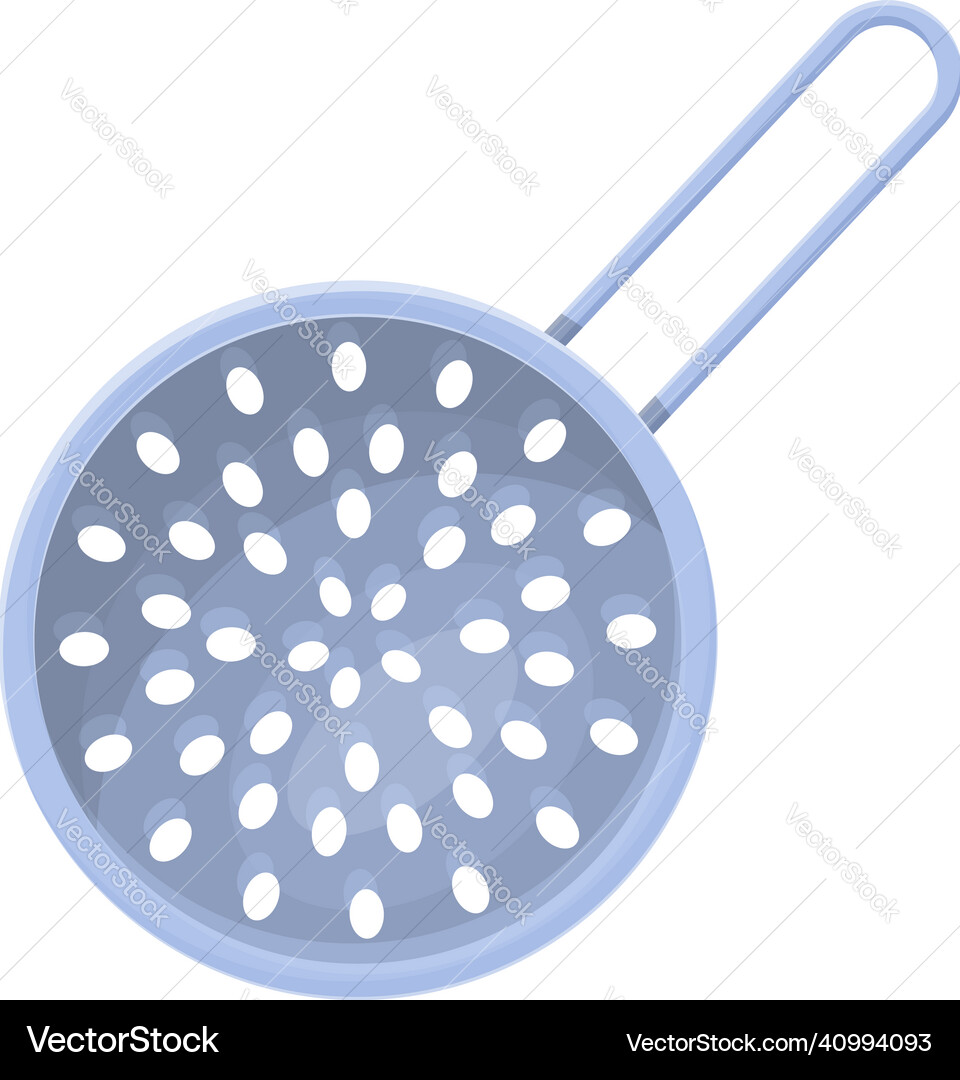 Cook colander icon cartoon kitchen sieve Vector Image
